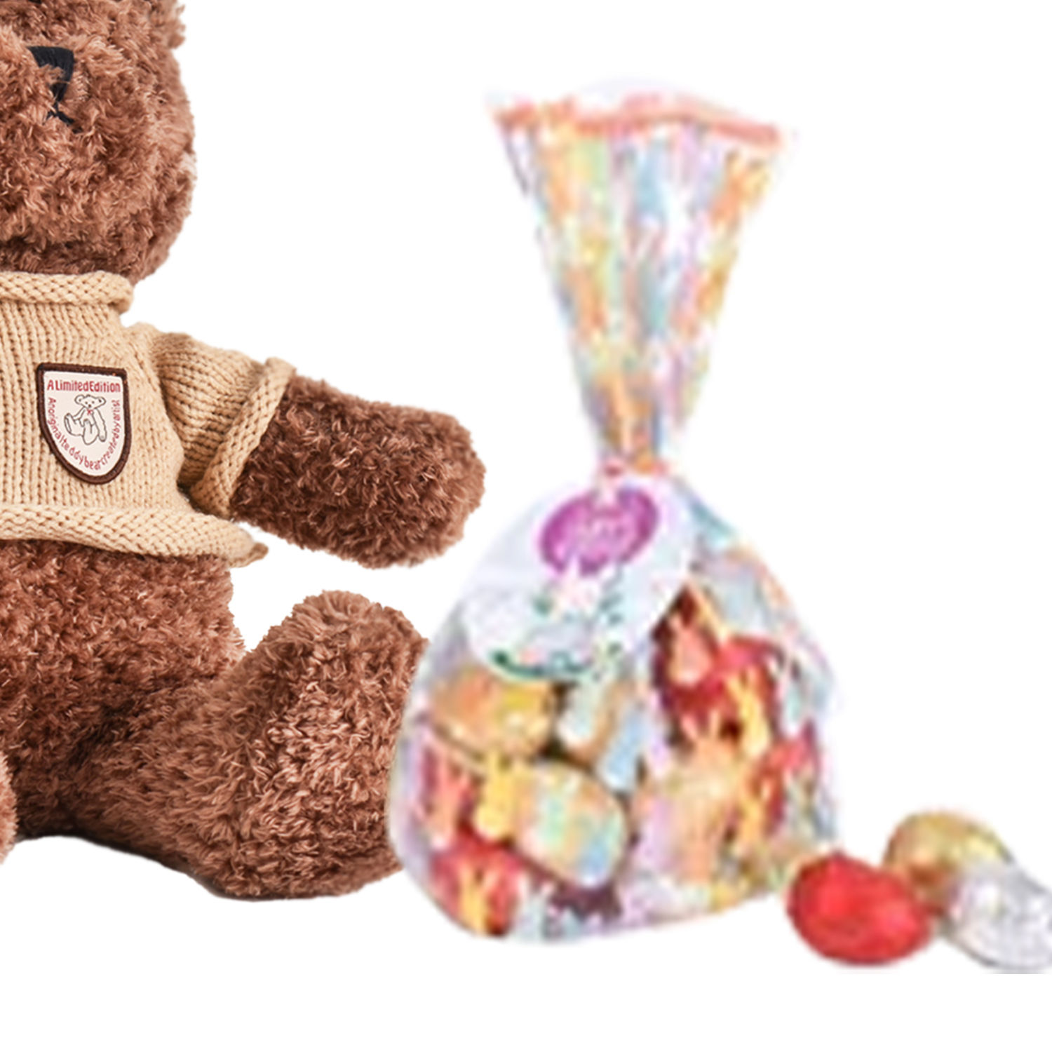 Order Teddy With Easter Egg Chocolate Pouch Online | Same-Day Delivery ...