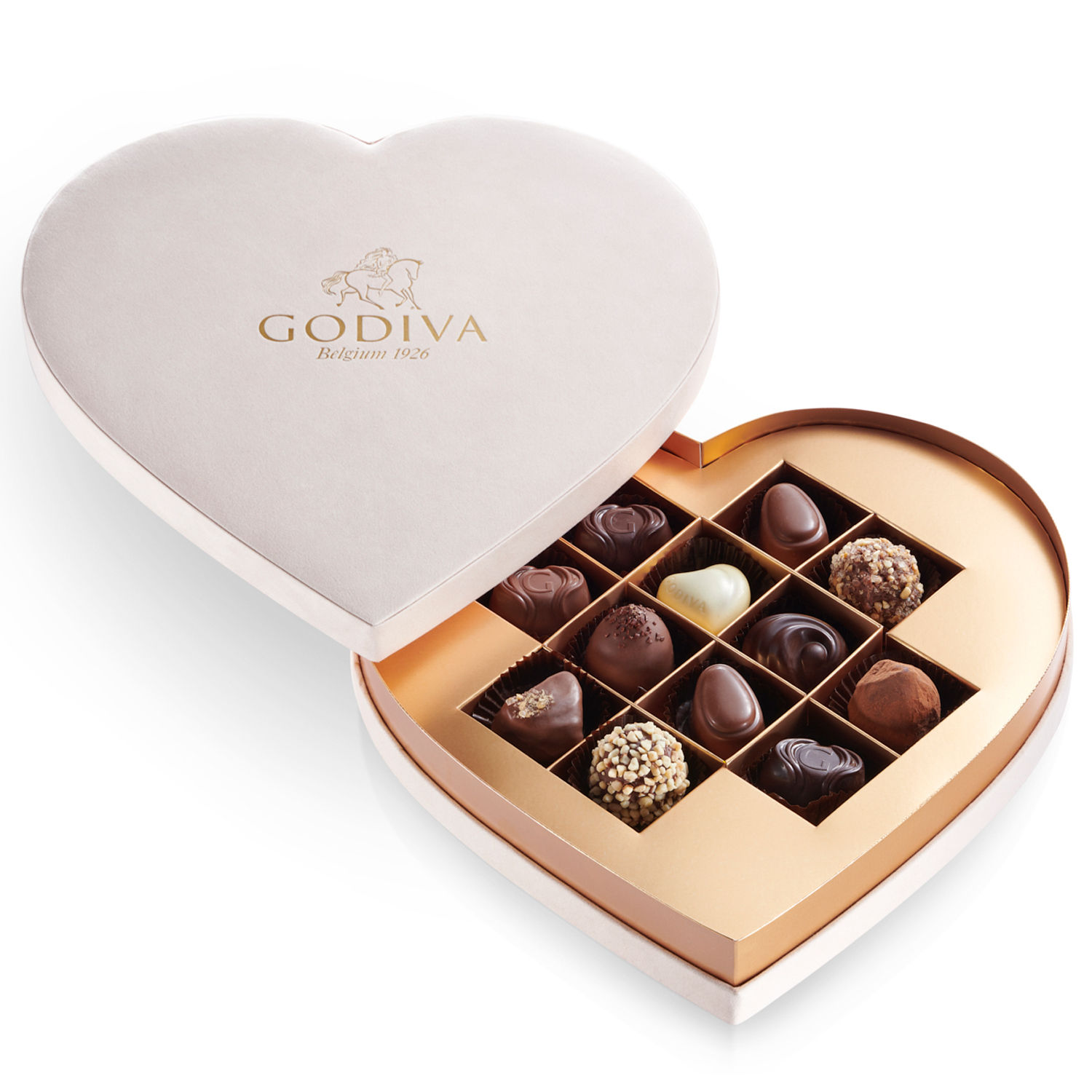 Order Coeur Gift Box Beige 12 Pc By Godiva Online | Same-Day Delivery UAE - Fnp.ae