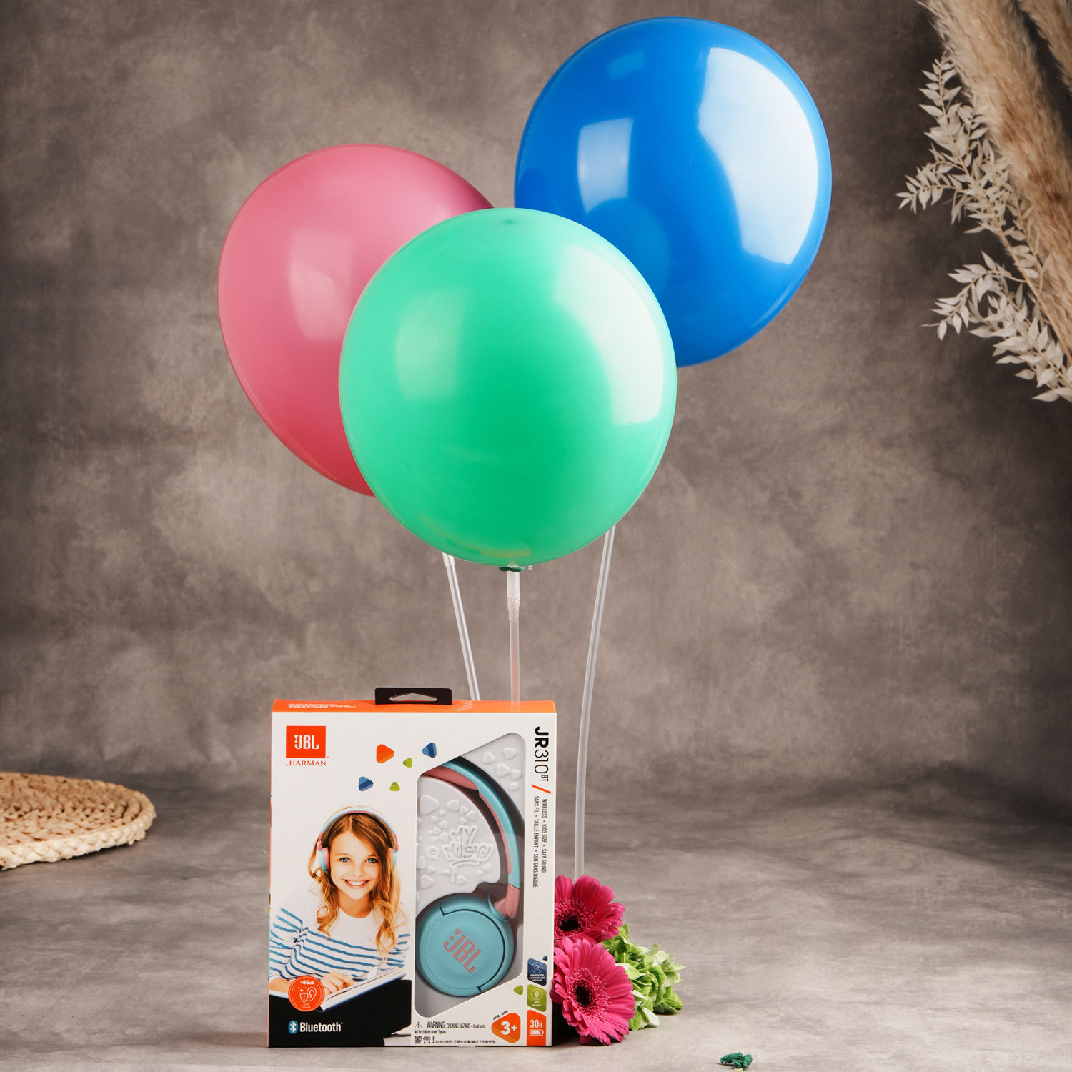Order JBL Kids Bluetooth Headphone Gift with Balloons N Flowers Online ...