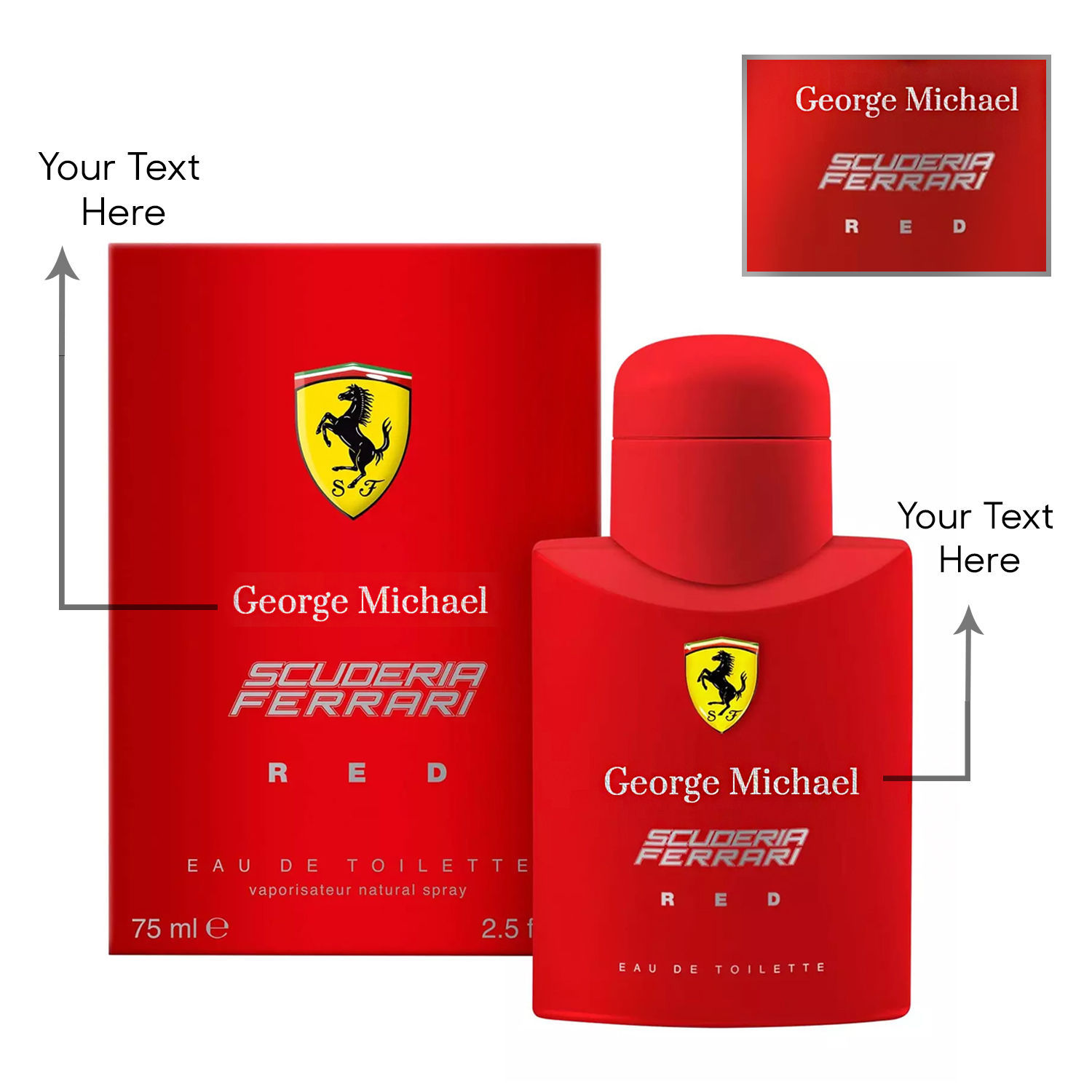 Order Personlised Ferrari Red Perfume For Him Online | Same-Day ...