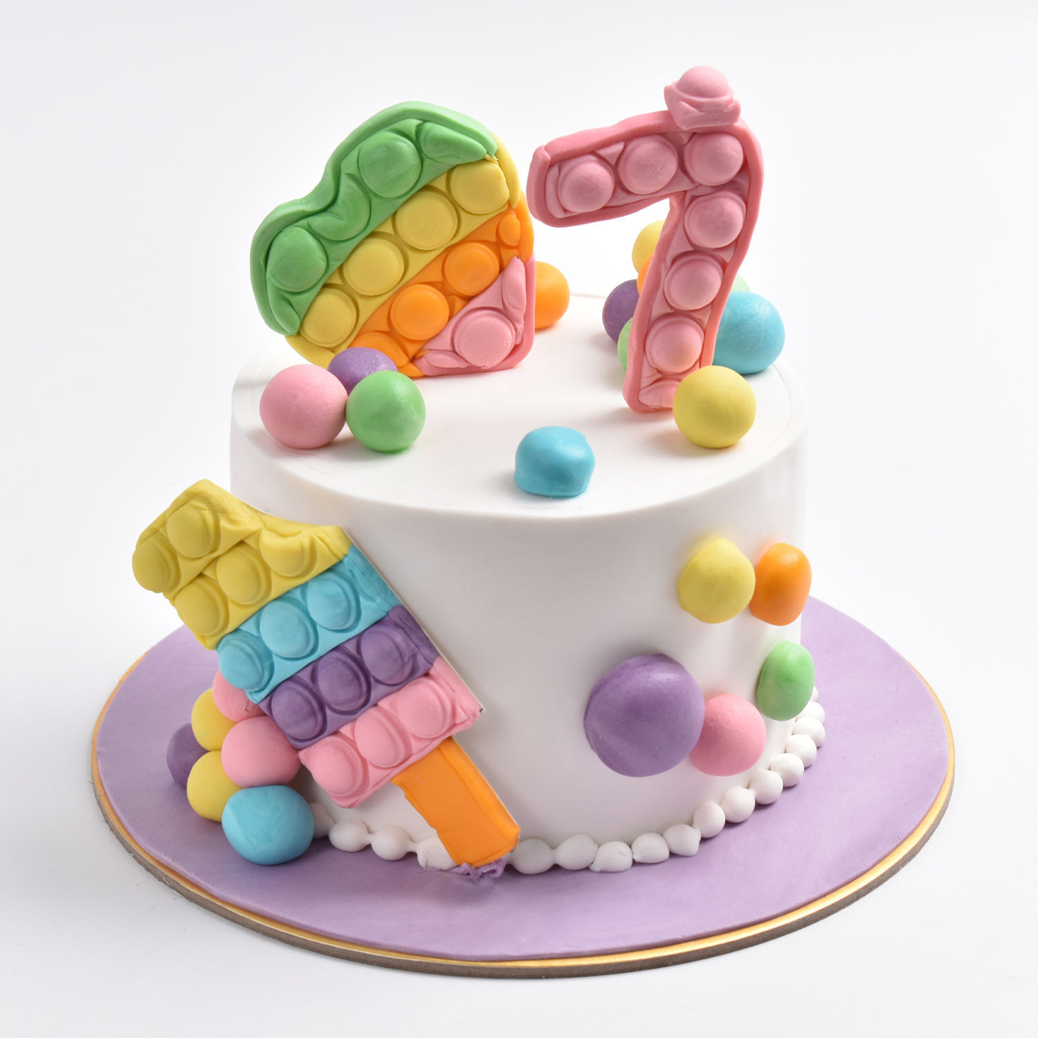 Order Pop It Puzzle Vanilla Cake Online | Same-Day Delivery UAE - Fnp.ae