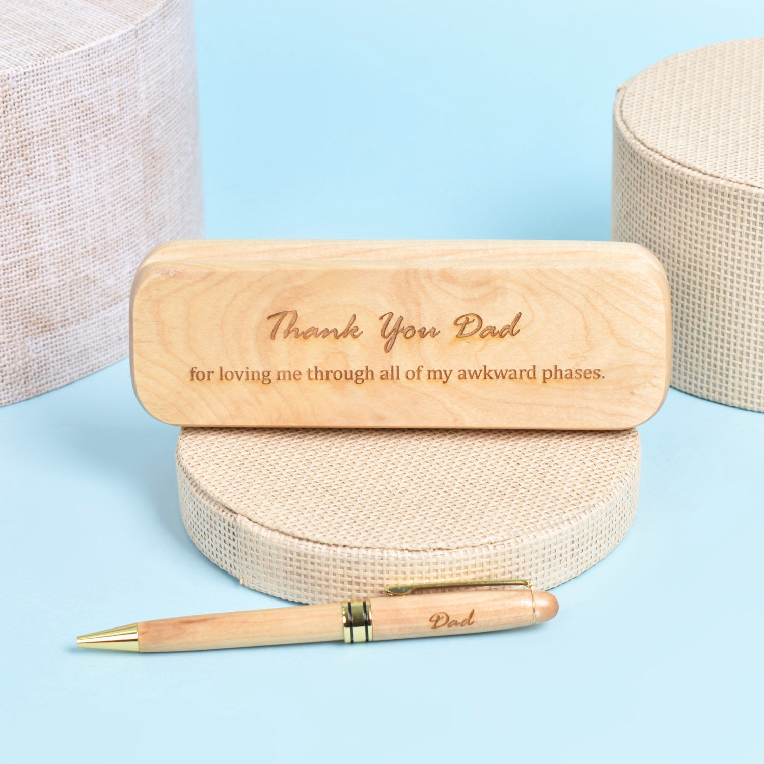 Order Thank You Dad Wooden Pen Online | Same-Day Delivery UAE - Fnp.ae