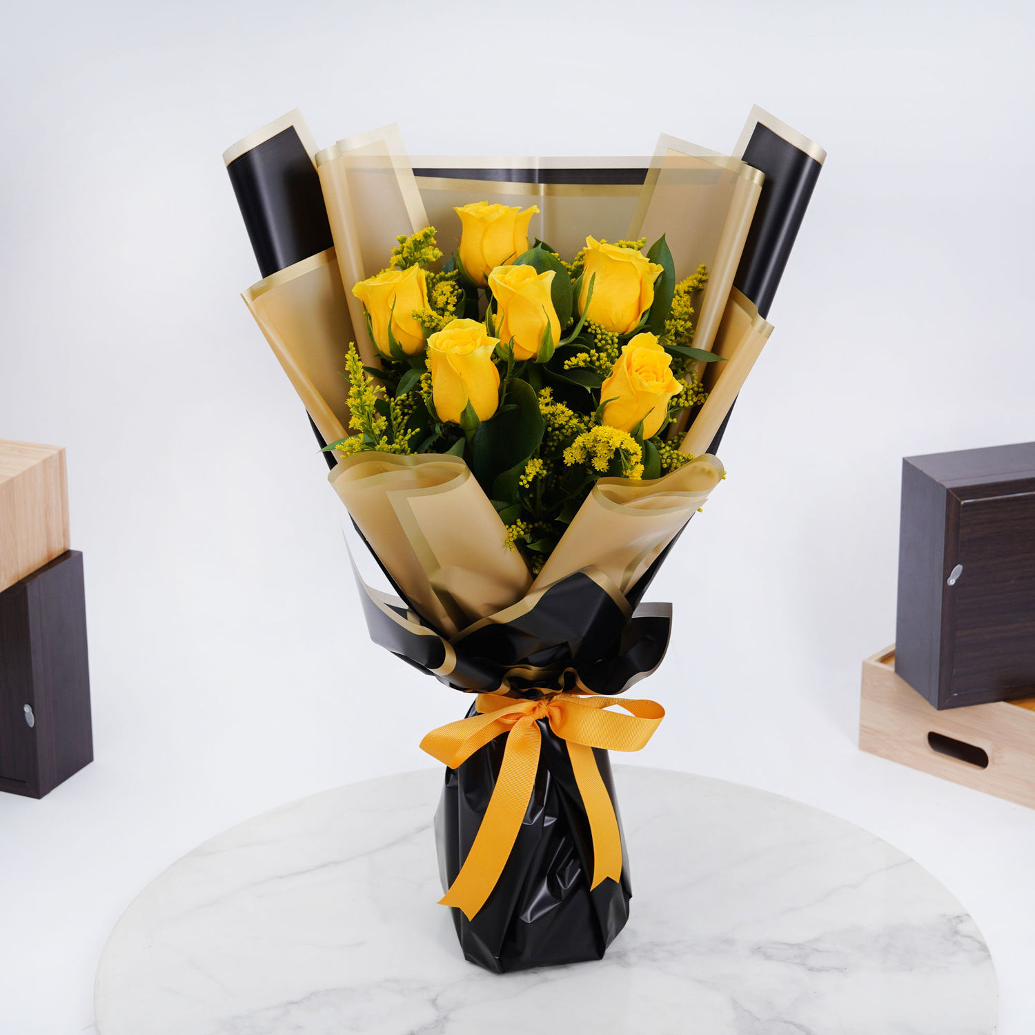 Order Yellow Roses Bouquet Online | Same-Day Delivery UAE - Fnp.ae