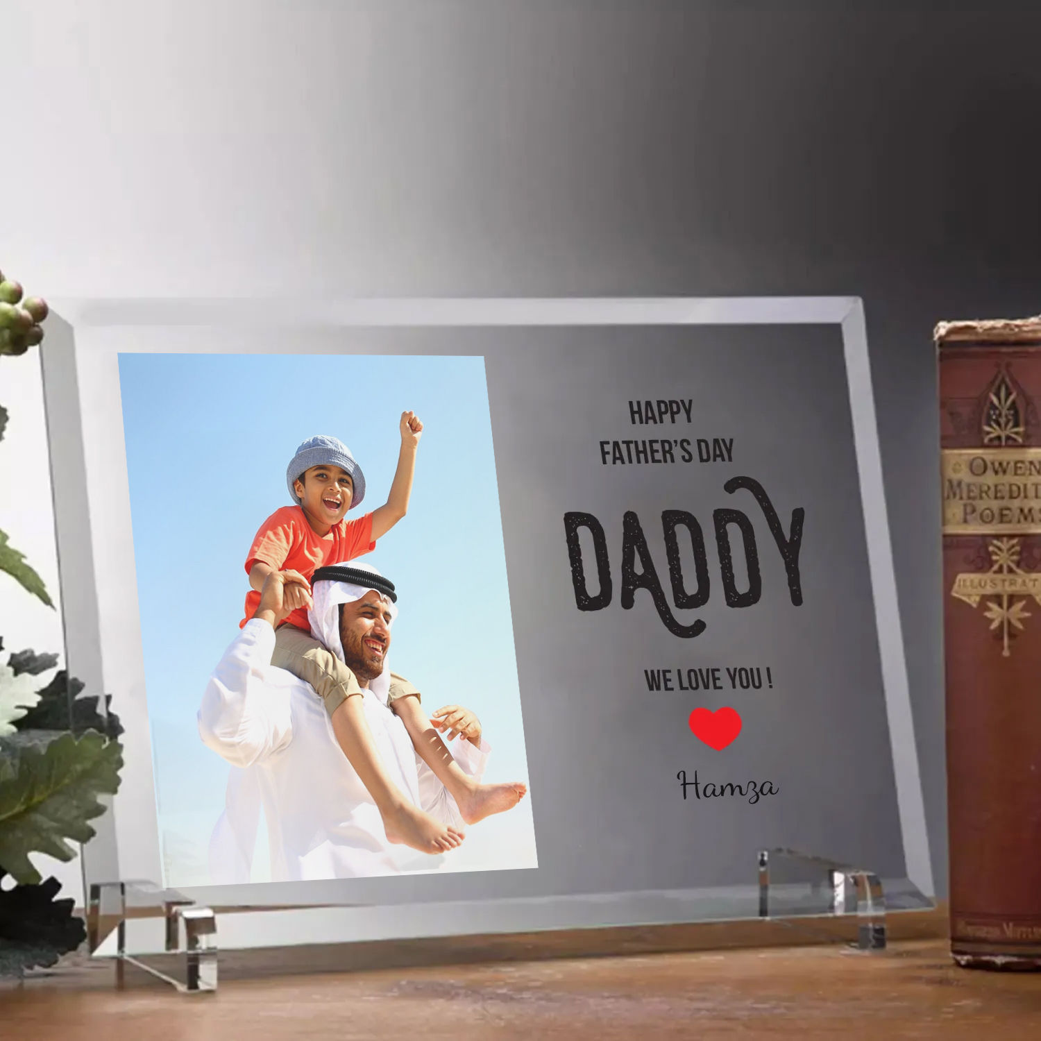 Order Acrylic Photo Frame For Abba Online | Same-Day Delivery UAE - Fnp.ae