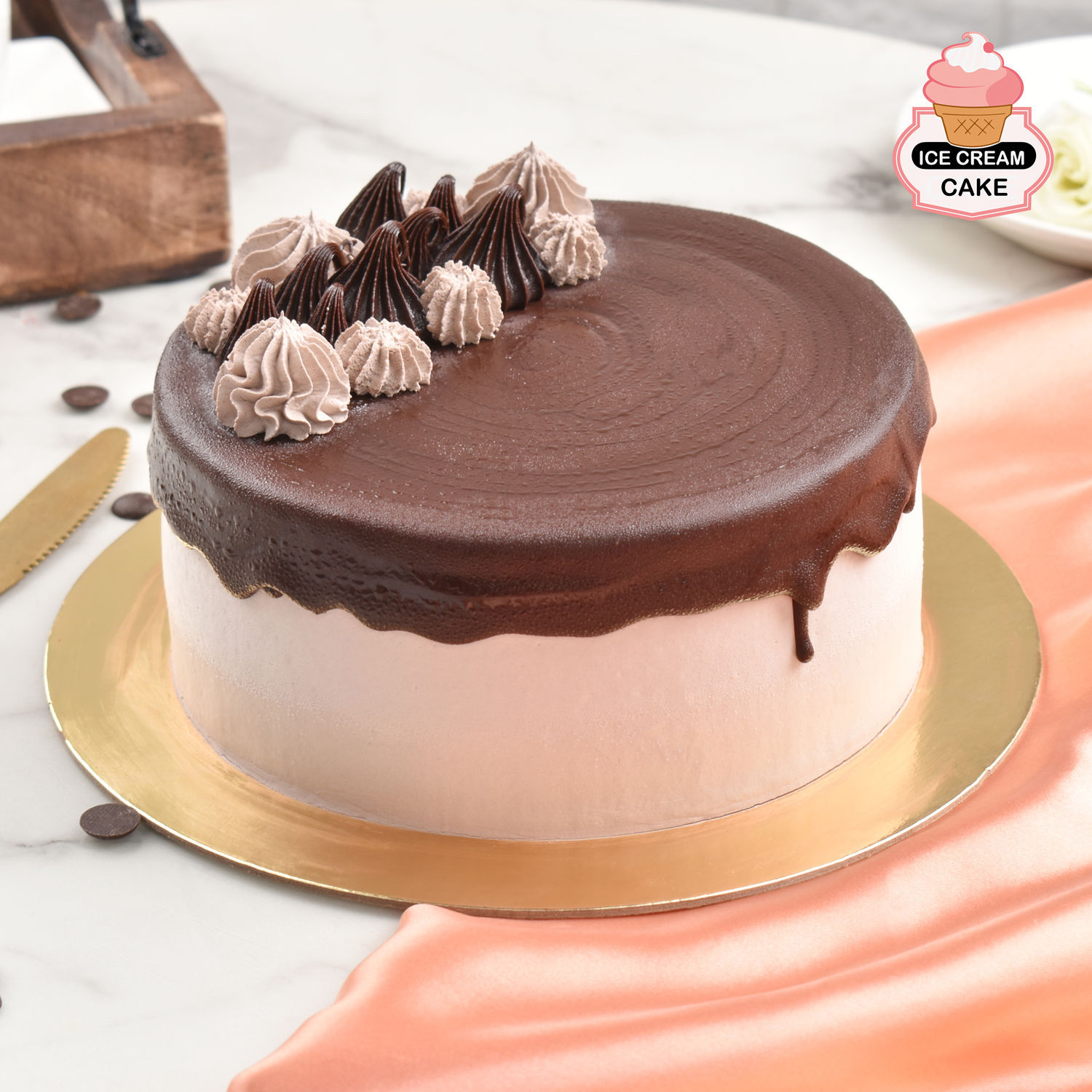 Order Chocolate Classic Ice Cream Cake 12 Portions Online | Same-Day ...