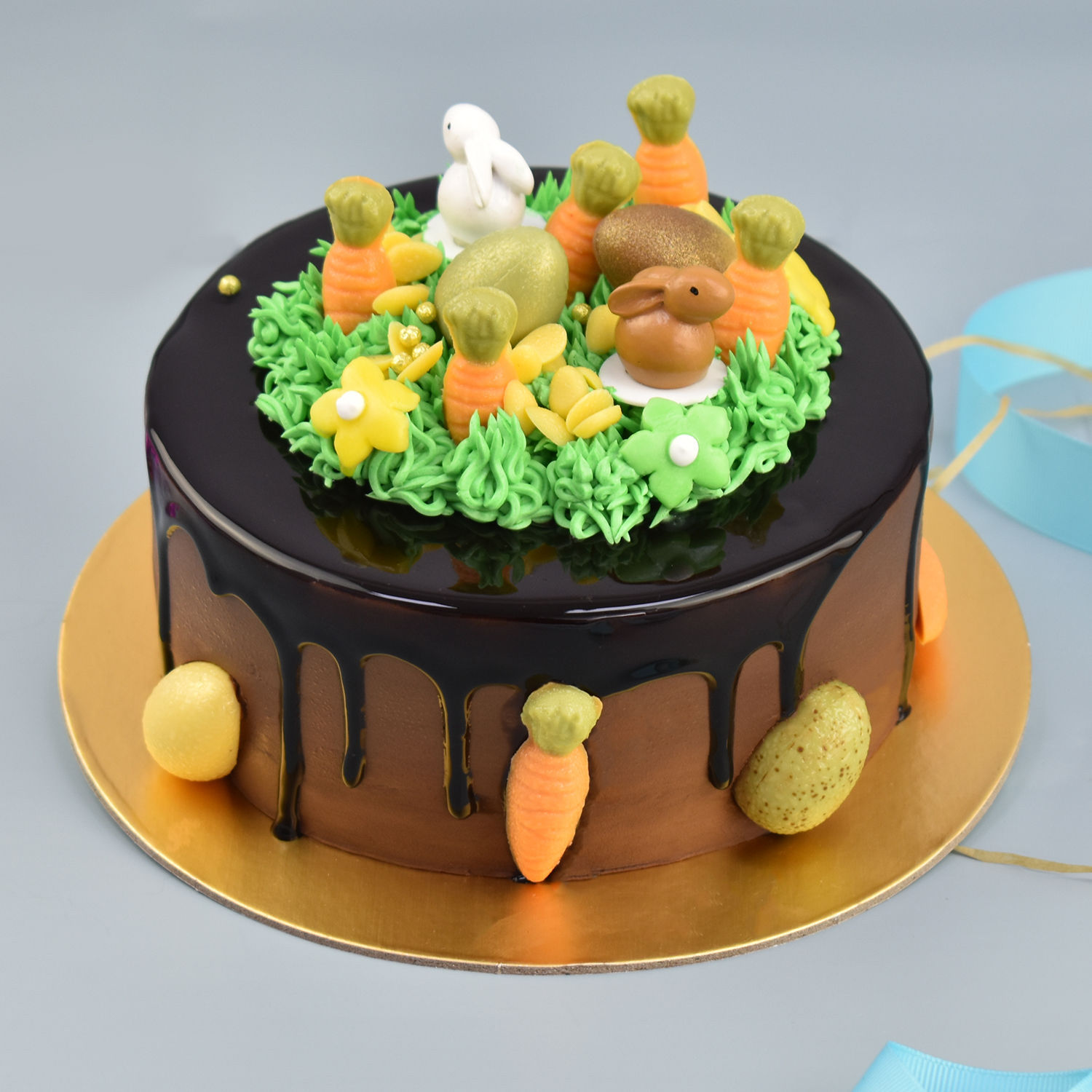 Online Easter Fun Chocolate Truffle Cake Gift Delivery in UAE - FNP