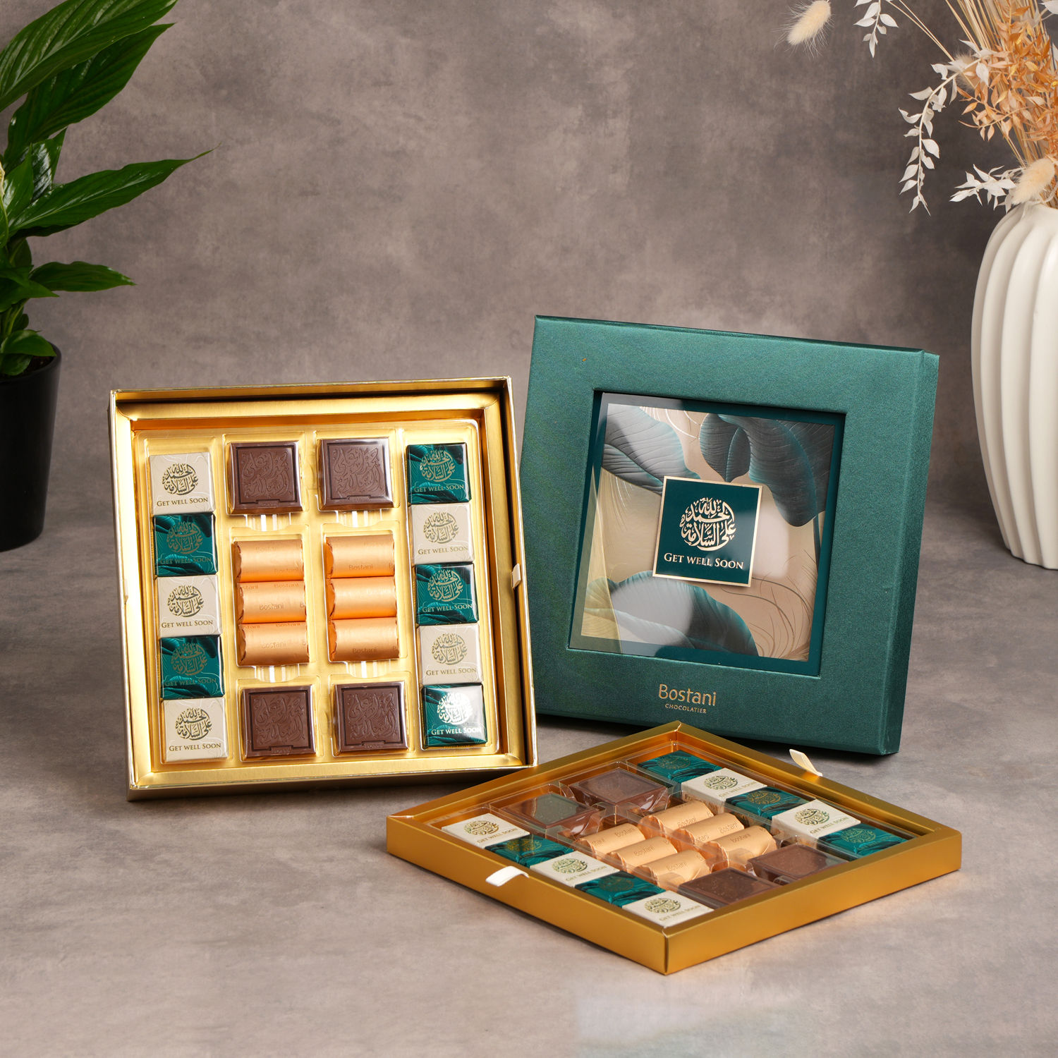 Order Bostani Get Well Soon Chocolate Box Large with Lucky Bamboo ...