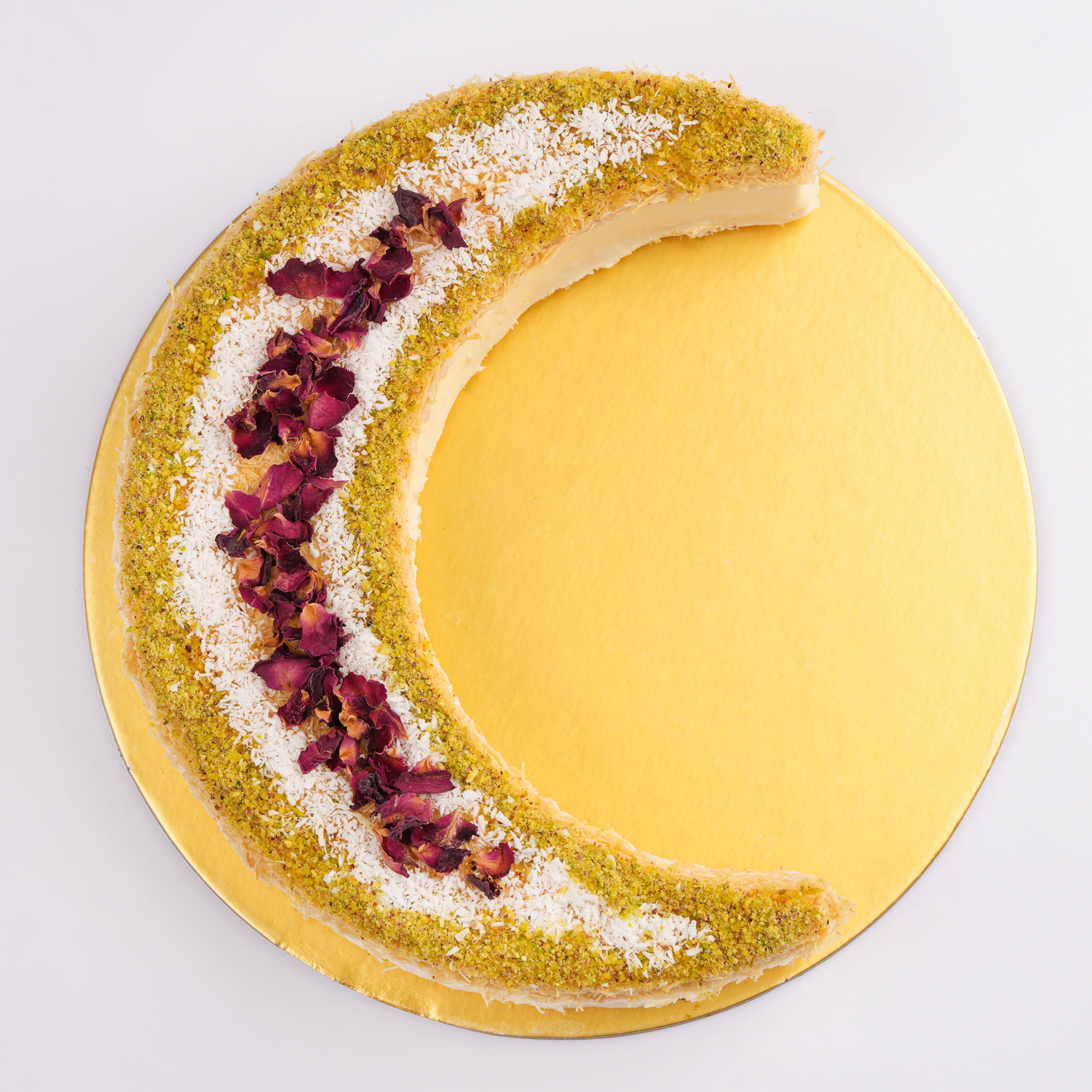 Order Kunafa and Cream Crescent Moon Cake Online | Same-Day Delivery ...