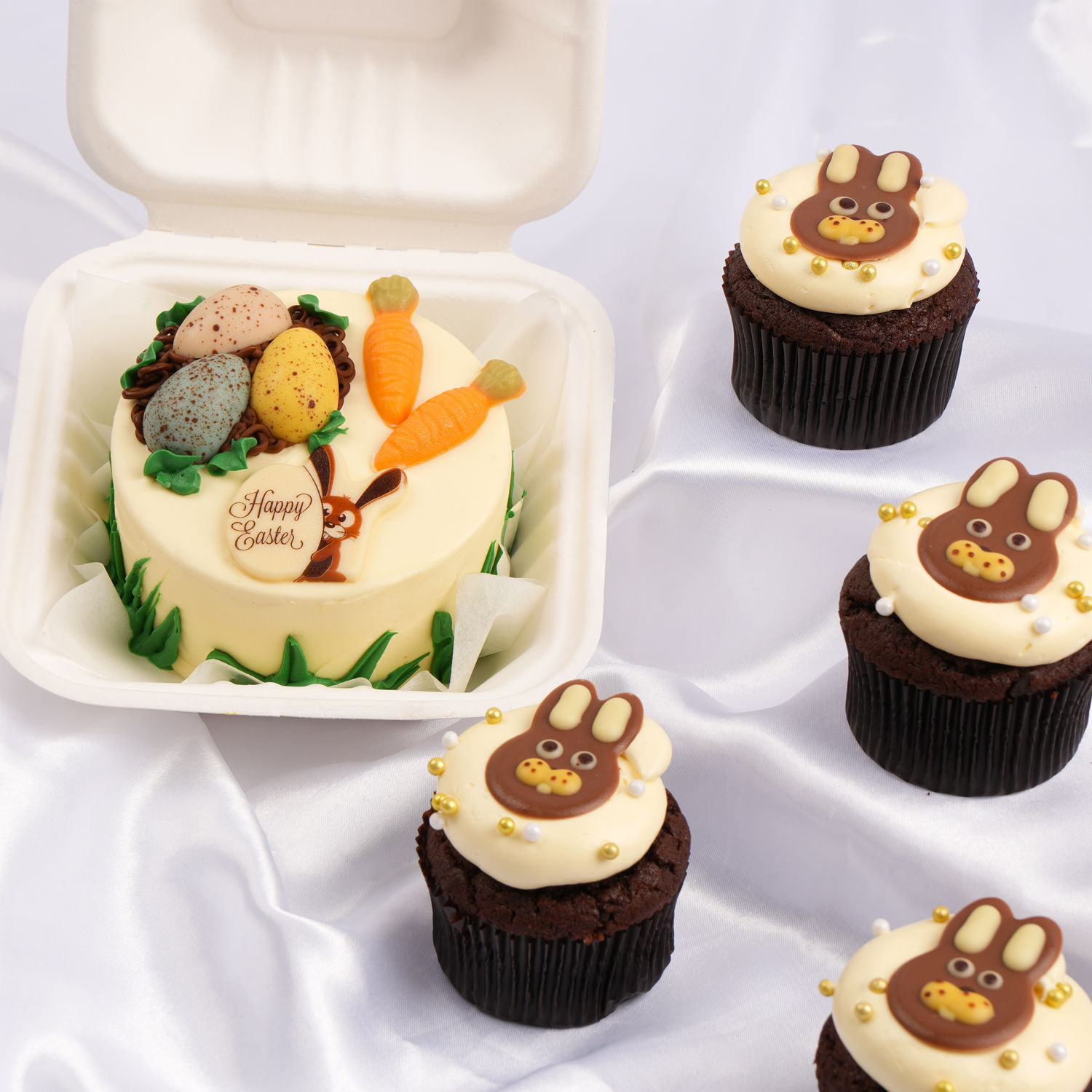 Order Easter Bento Cake And Cupcakes Set Online | Same-Day Delivery UAE ...