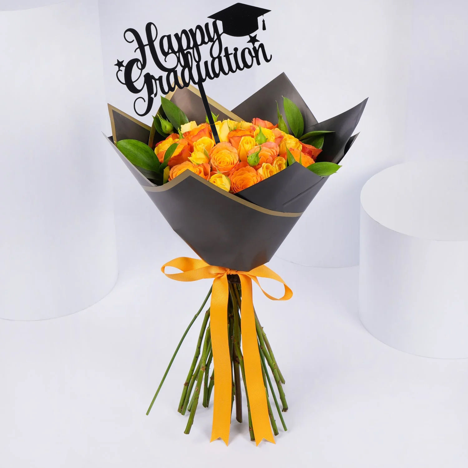 Order Colorful Roses Bouquet Graduation Day Online | Same-Day Delivery ...