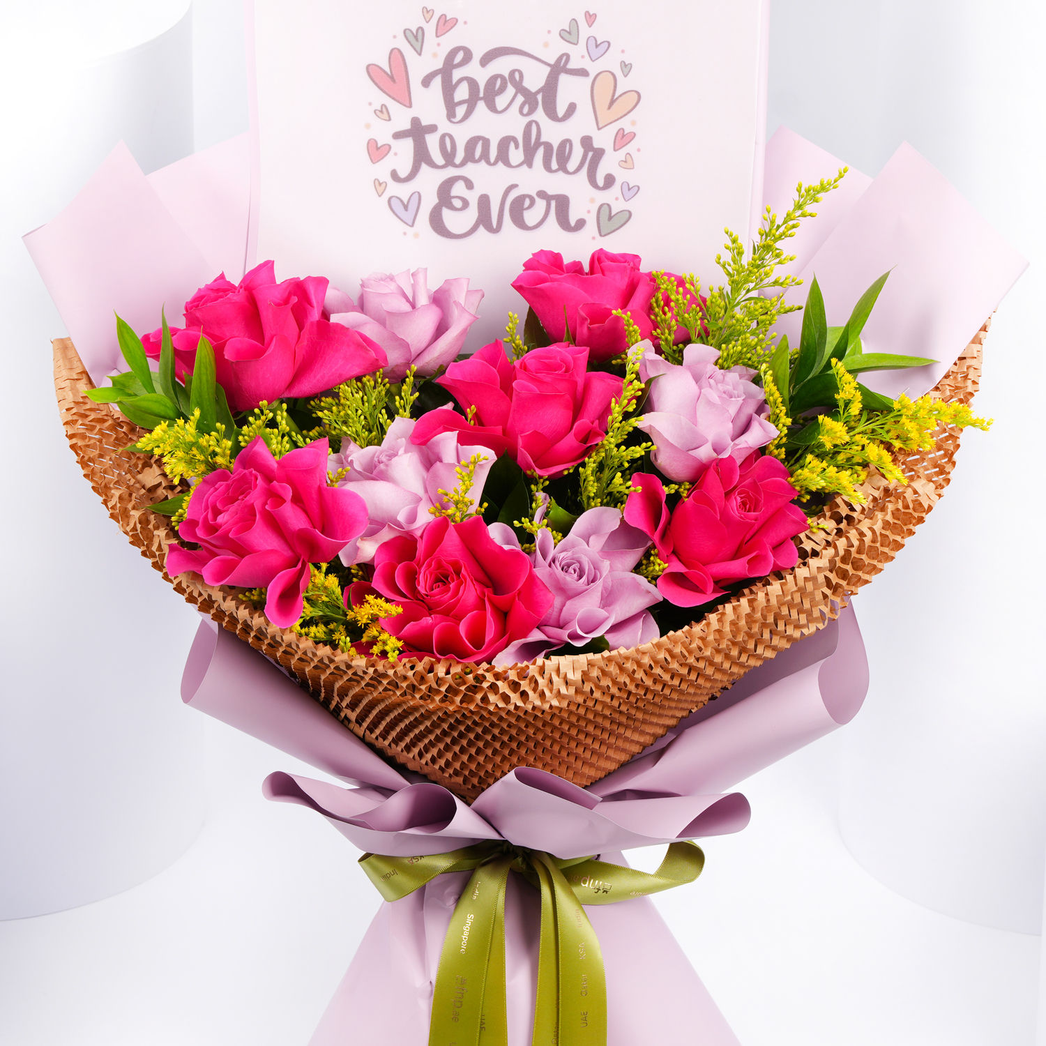 Order Best Teacher Ever Flowers Bouquet Online | Same-Day Delivery UAE ...