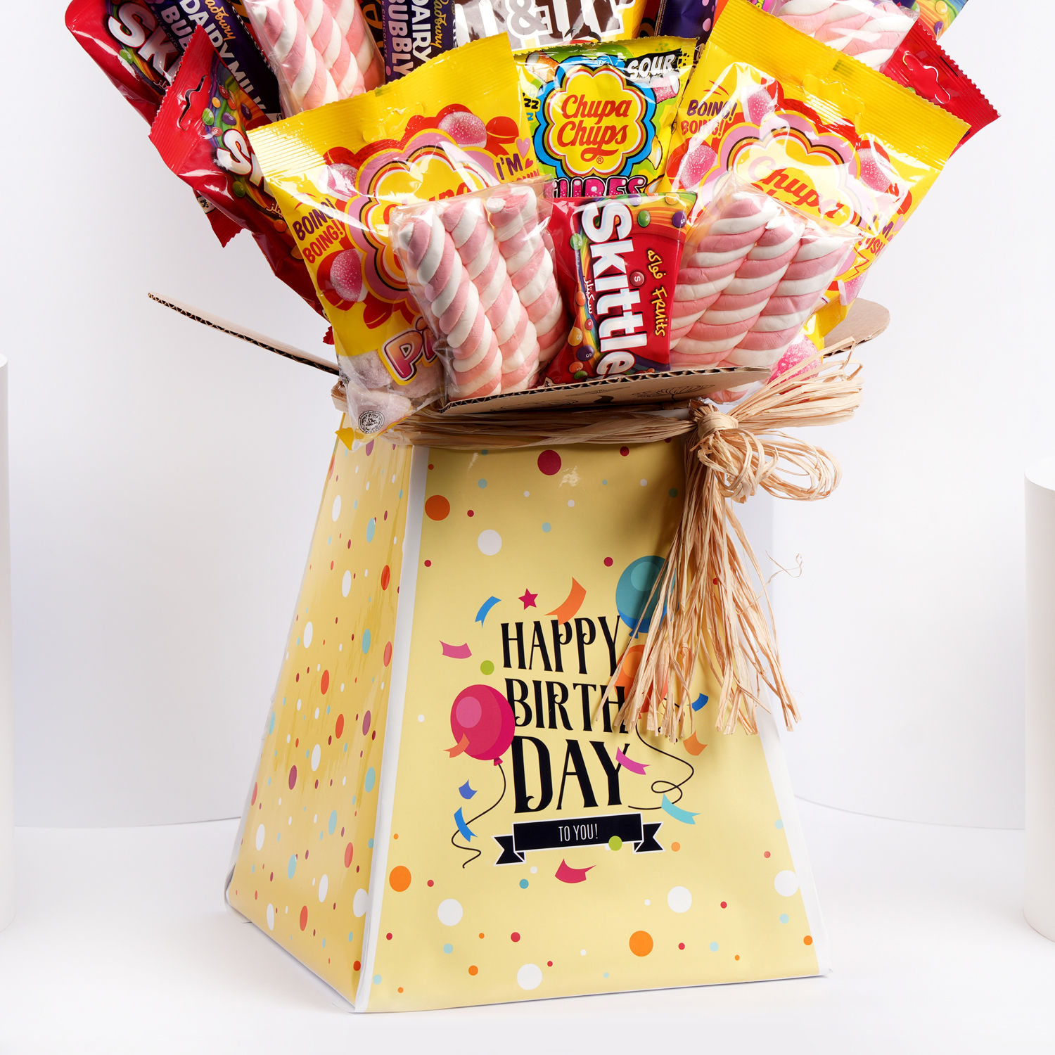 Order Colorful Birthday Wishes Treats Box Online | Same-Day Delivery ...