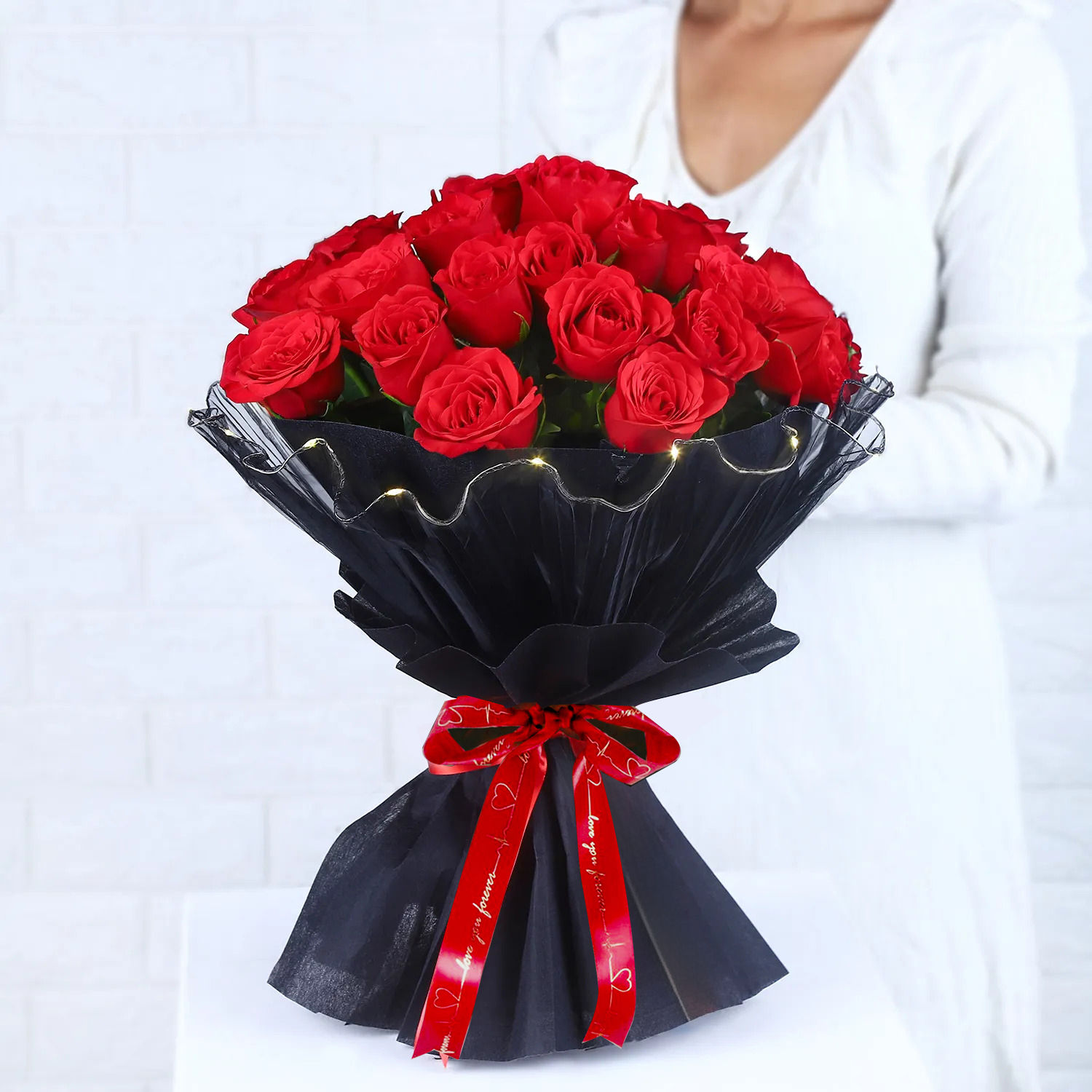 Order Heart Desire Led Rose Bouquet Online | Same-Day Delivery UAE - Fnp.ae