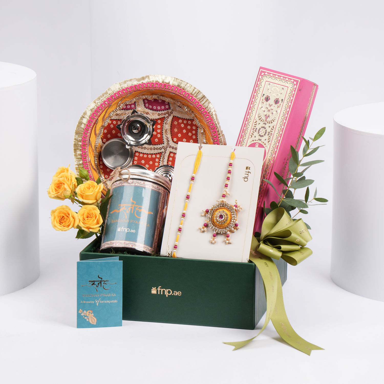 Order Premium Rakhi Gift Tray Online | Same-Day Delivery UAE - Fnp.ae
