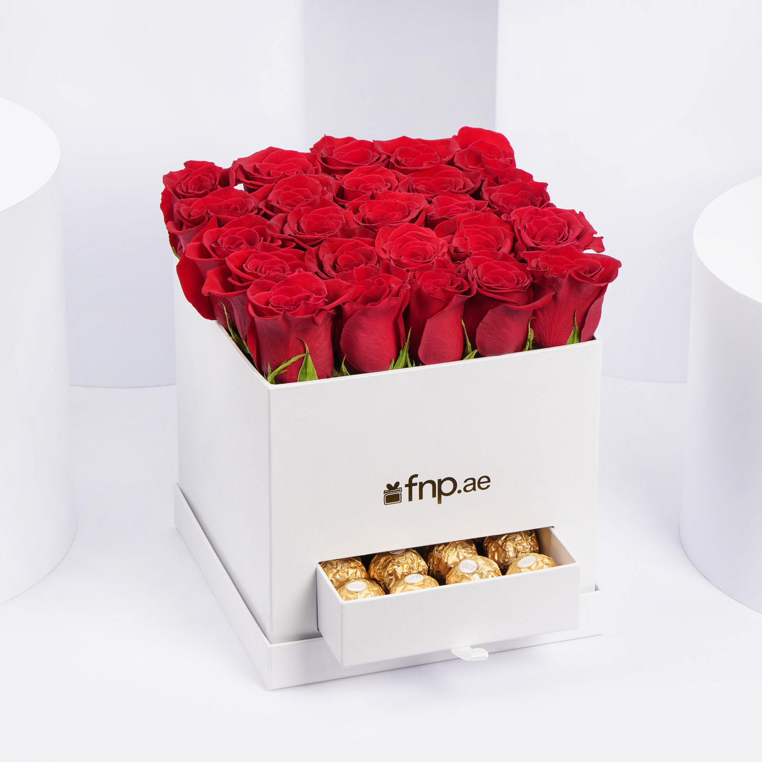 Order Classic Red Roses Arrangement In White Box Online | Same-Day ...