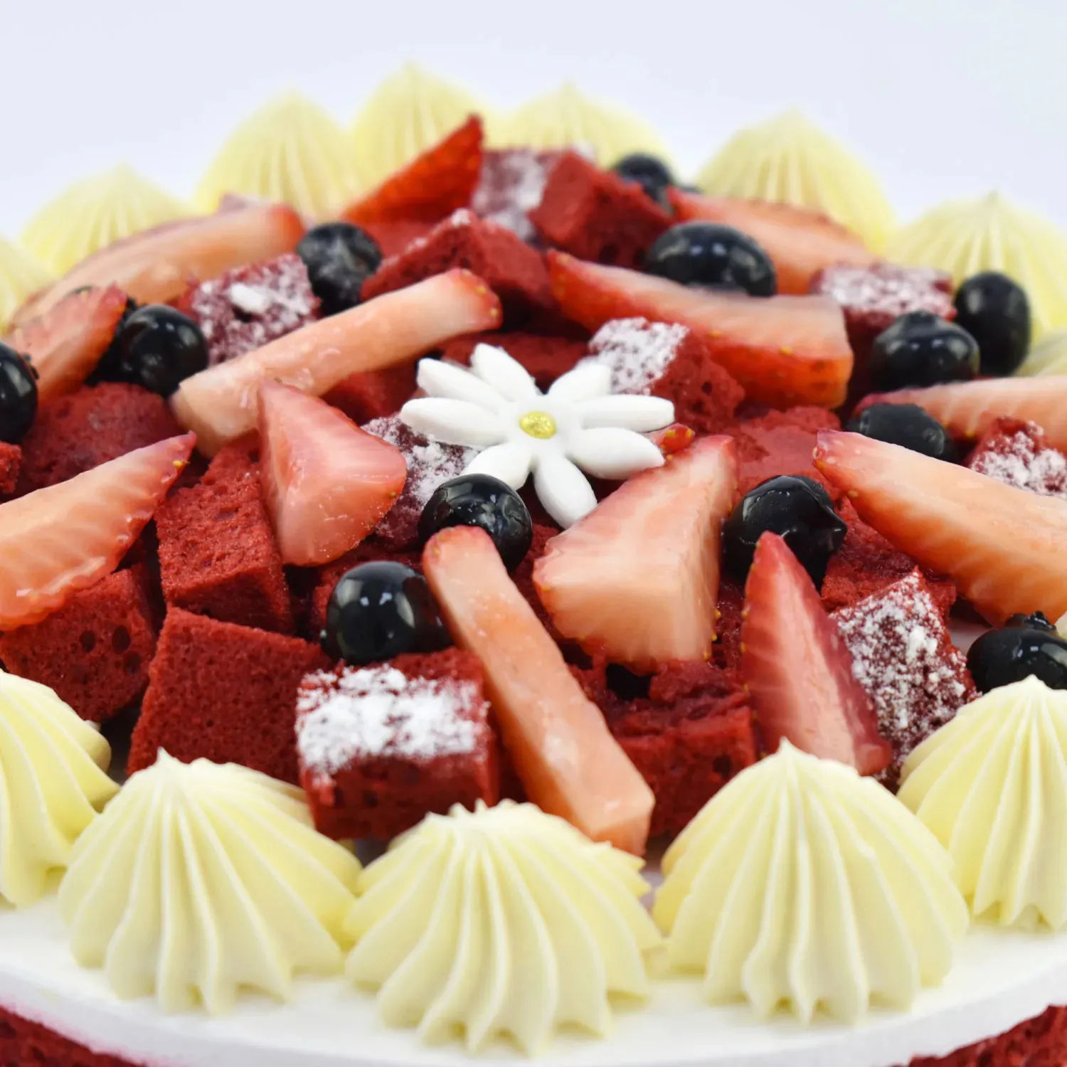 Order Red Velvet Cake with Fresh Fruit 8 Portion Online | Same-Day ...