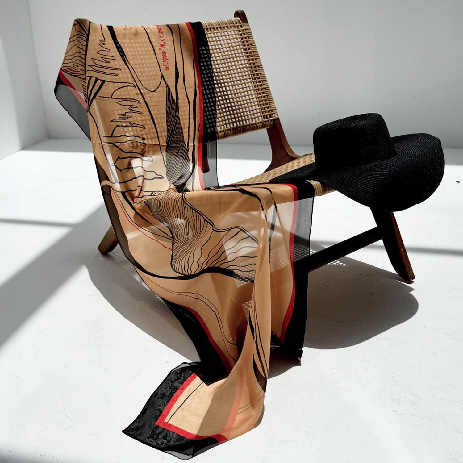 Order 100% Silk Chiffon Dubai Skyline Scarf Online | Same-Day Delivery ...