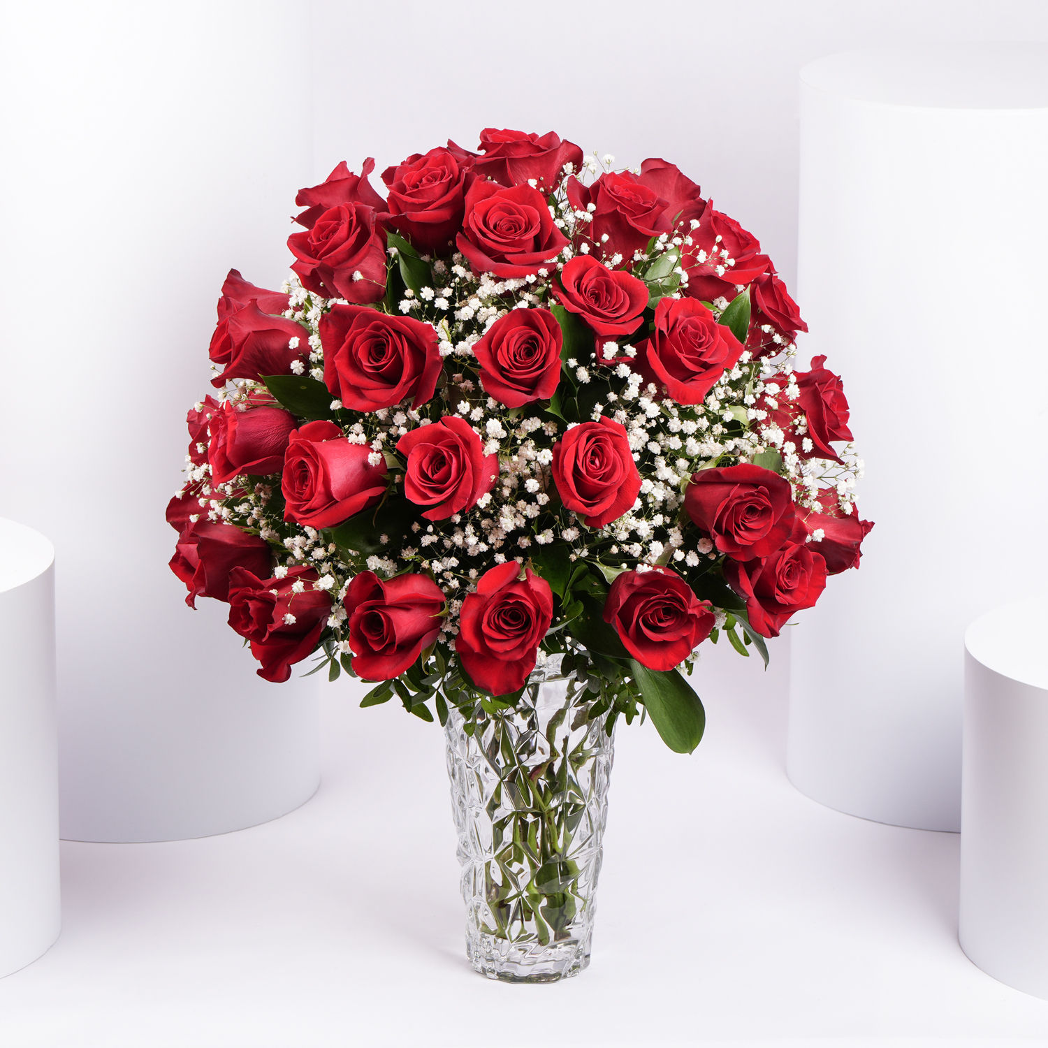 Order Bunch of 50 Scarlet Roses Online | Same-Day Delivery UAE - Fnp.ae
