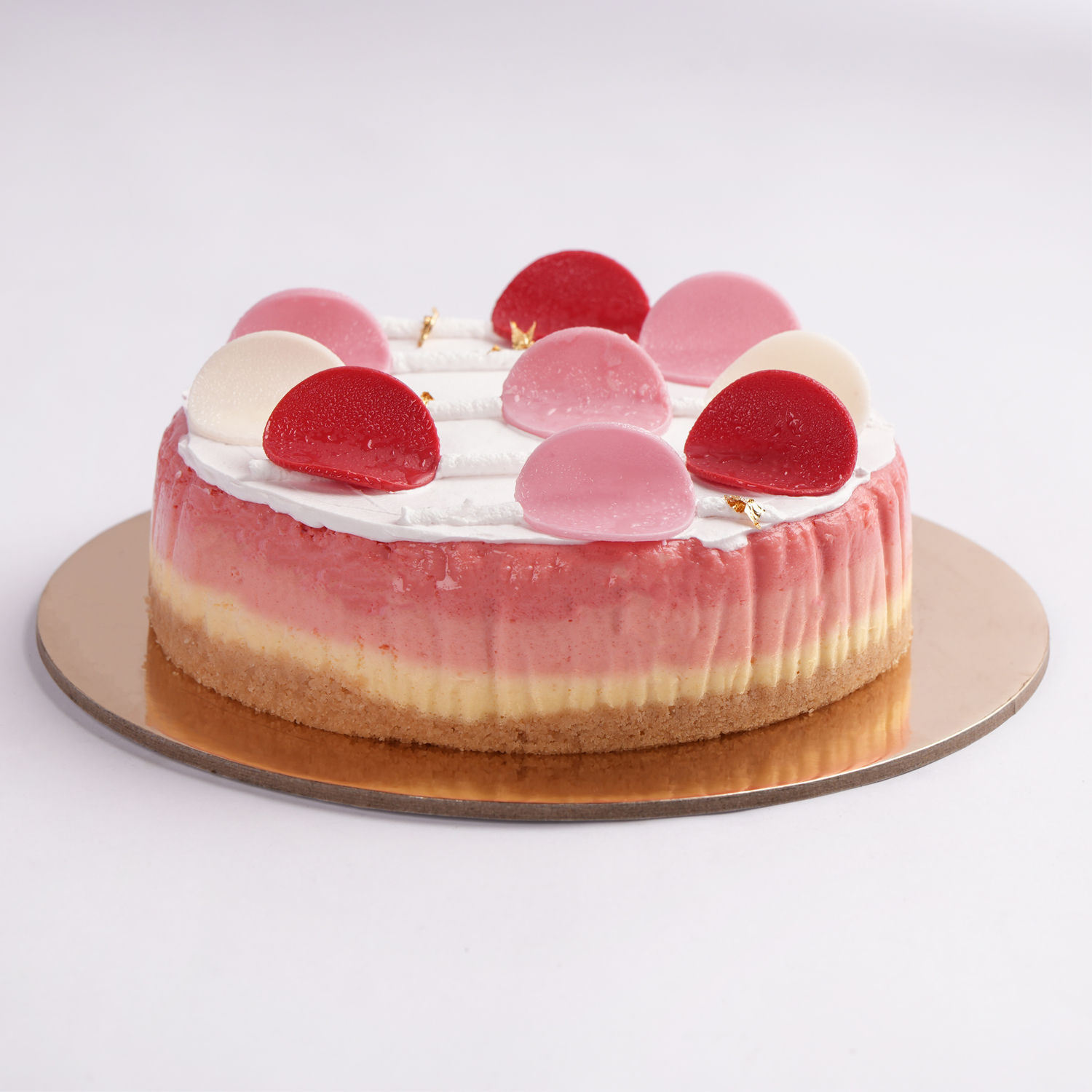 Online Rose Cheese Cake 4 Portion Gift Delivery in UAE - FNP