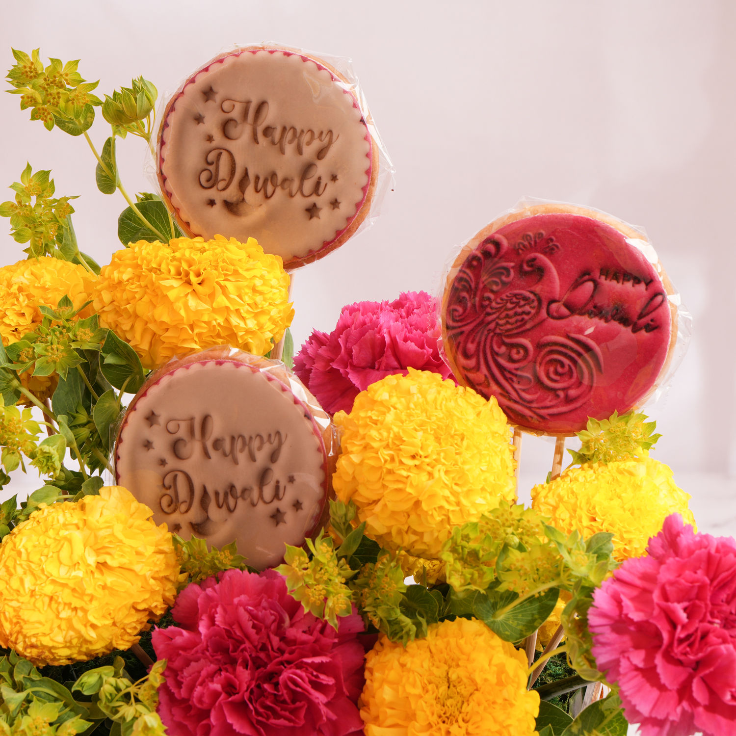 Order Diwali Wishes Marigold And Cookies Online | Same-Day Delivery UAE ...