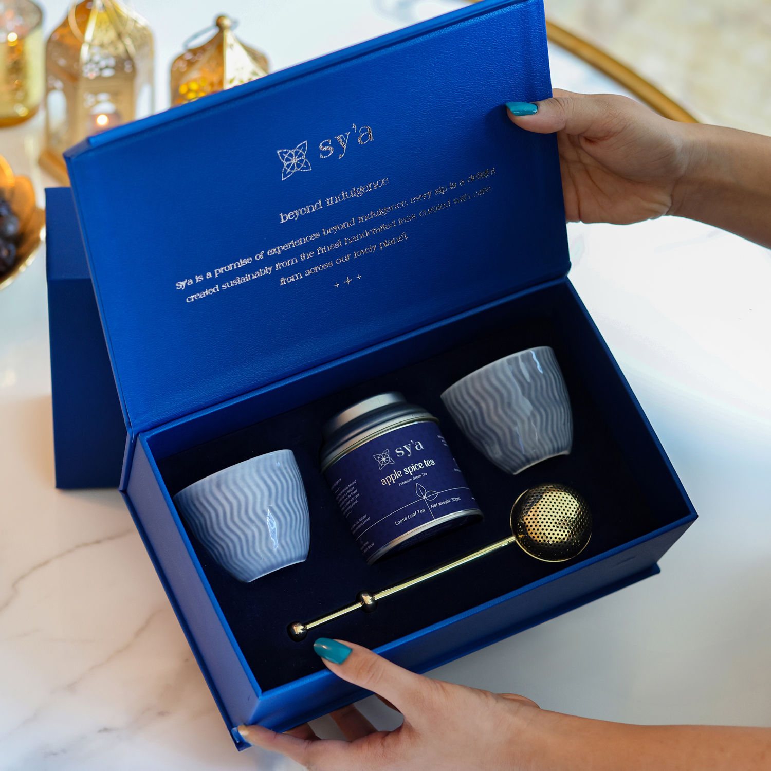 Order Mini Tea Set Grey With Green Teas Online | Same-Day Delivery UAE ...