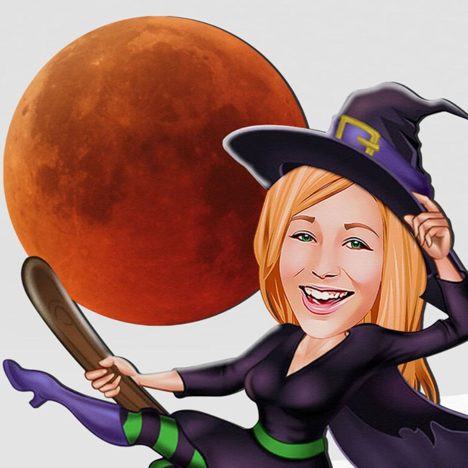 Order Witching Hour Caricature Online | Same-Day Delivery UAE - Fnp.ae