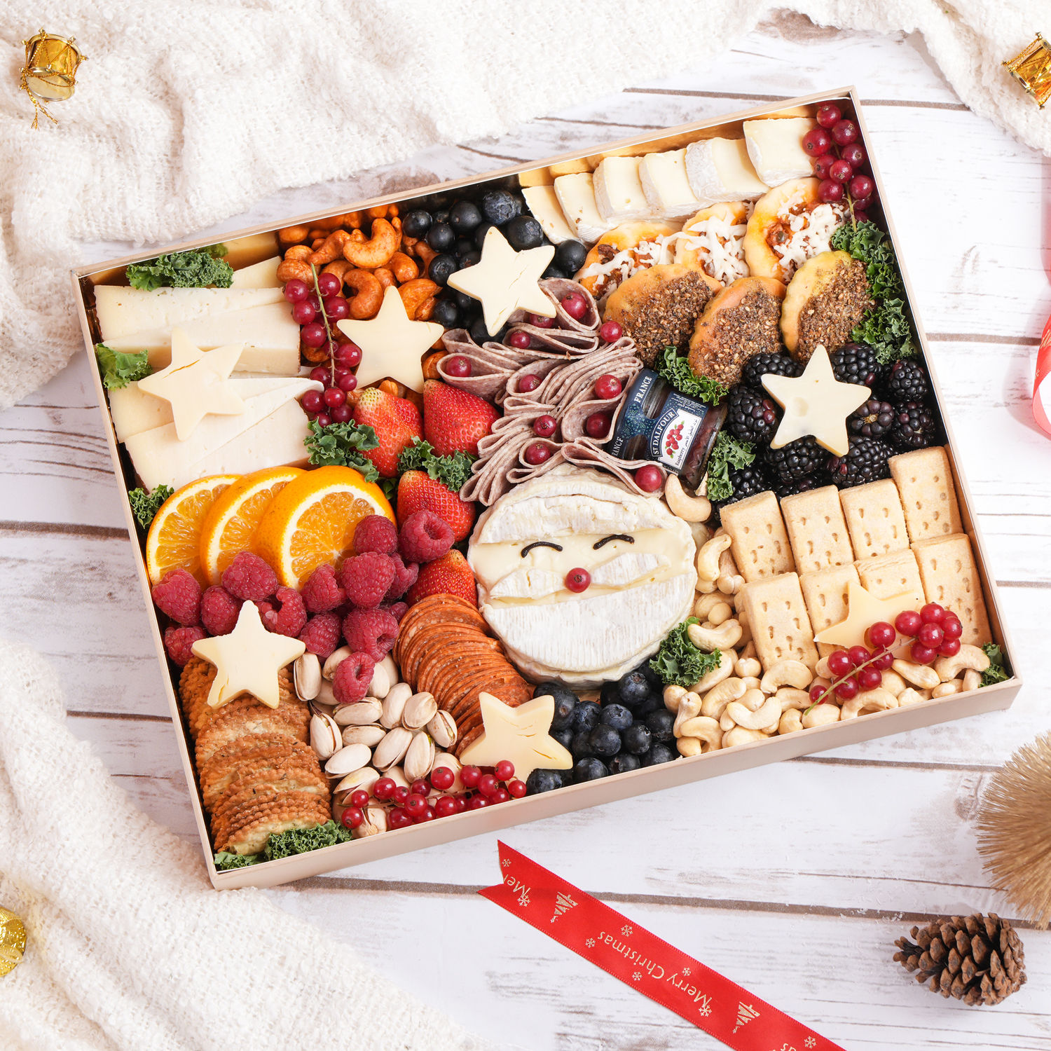 Order Santa Cheese and Munchies Box Online | Same-Day Delivery UAE - Fnp.ae