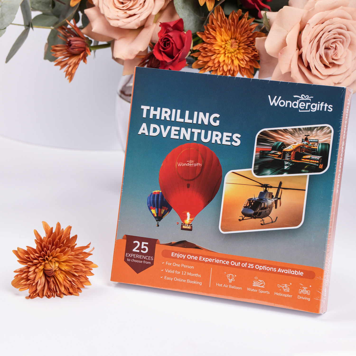 Order Wondergifts Thrilling Adventures Gift Voucher With Flower Online ...