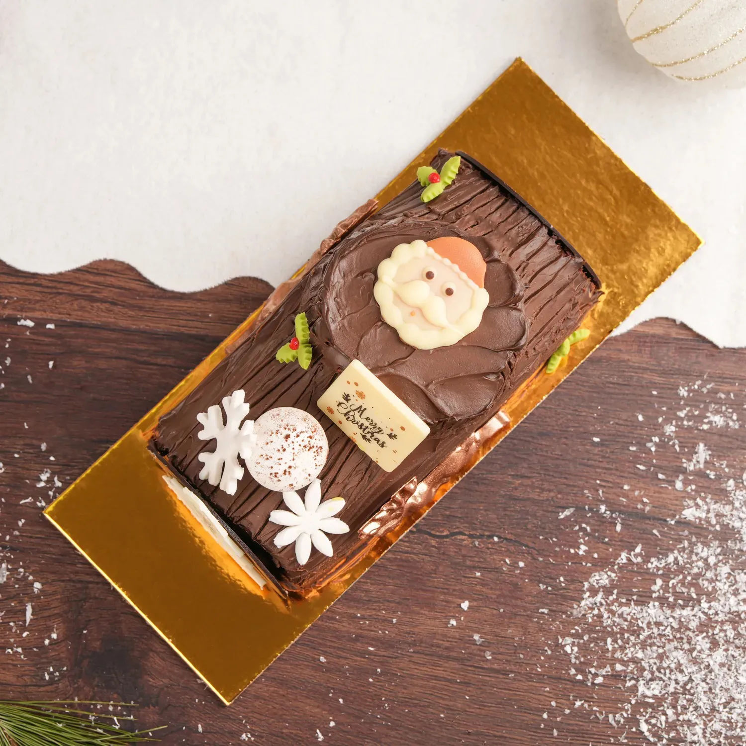 Order Decorative Chocolate Log Cake 4 Portion Online | Same-Day ...