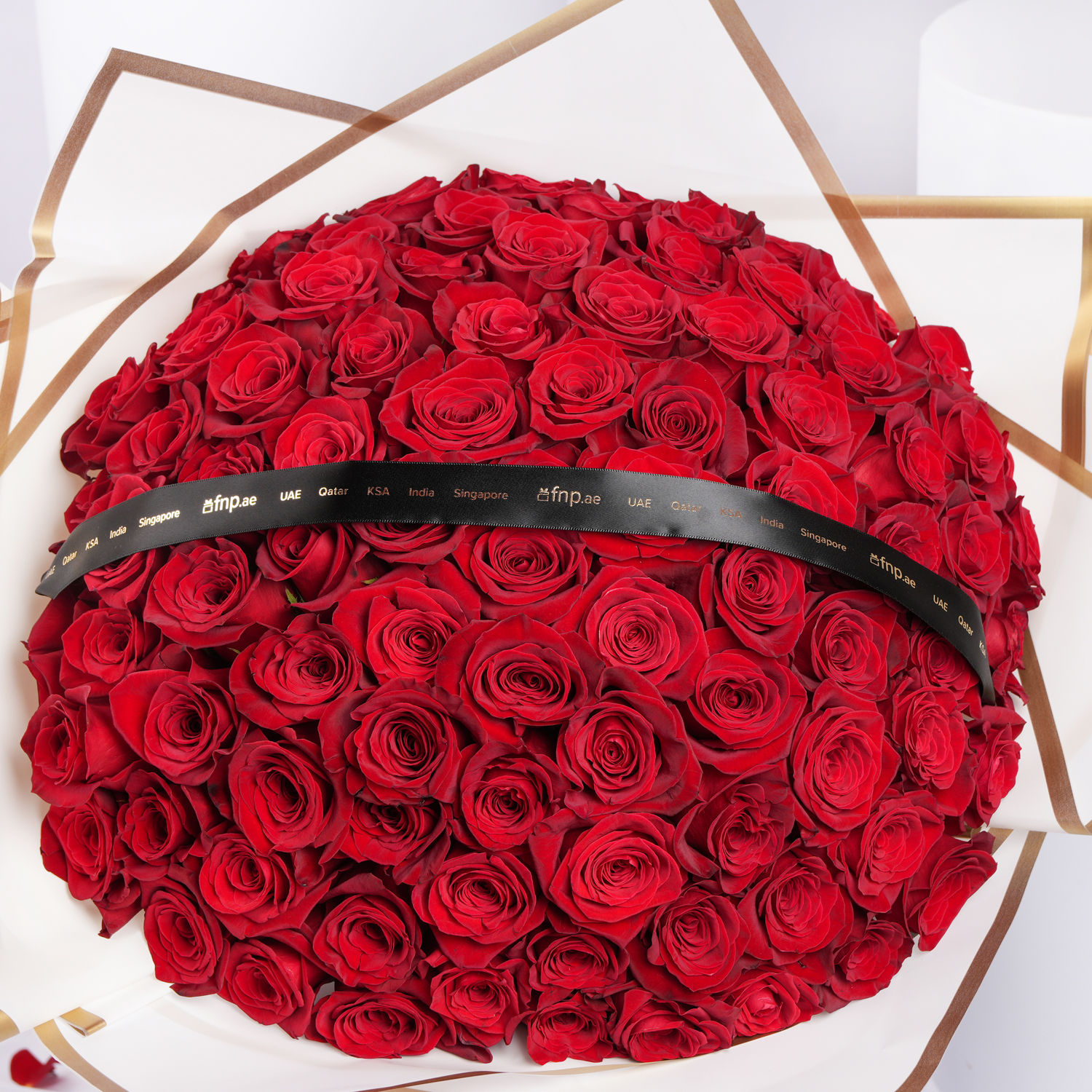Order 99 Red Roses Bouquet Online | Same-Day Delivery UAE - Fnp.ae