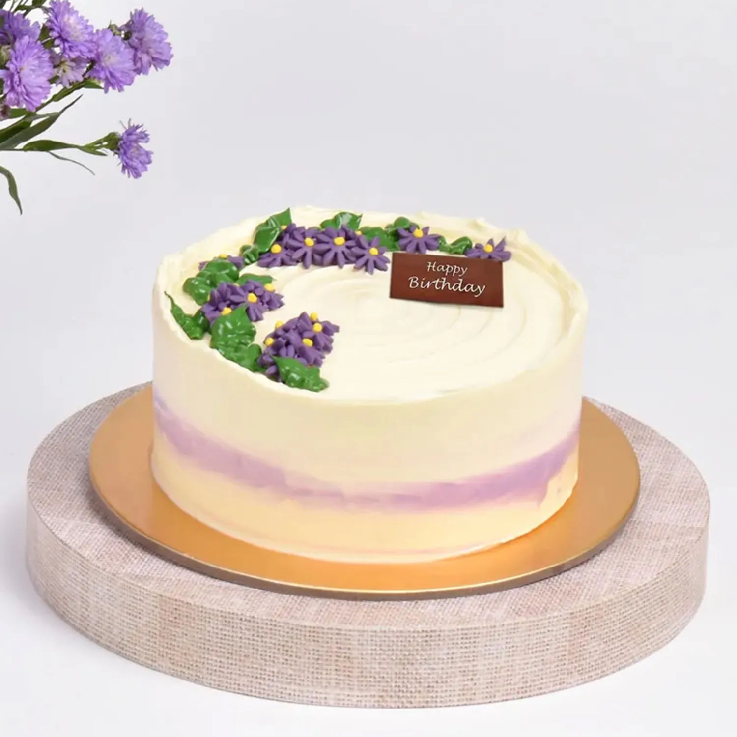 Order Aster Flower and Cake Combo Online | Same-Day Delivery UAE - Fnp.ae