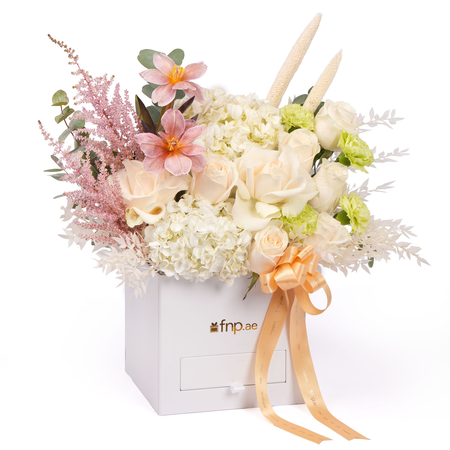 Order Pastel Whisper Bloom Box Online | Same-Day Delivery UAE - Fnp.ae