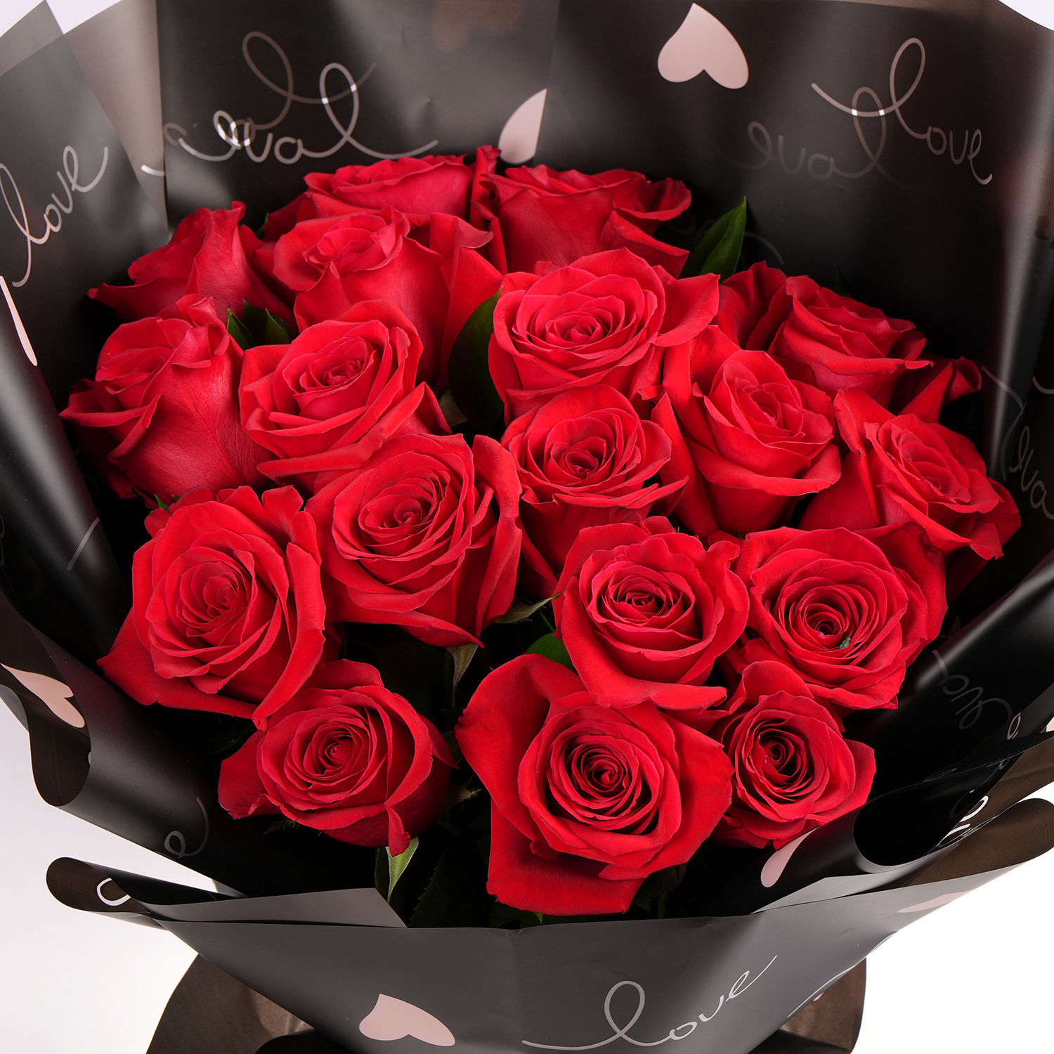 Order 18 Red Roses Valentine Bouquet Online | Same-Day Delivery UAE ...