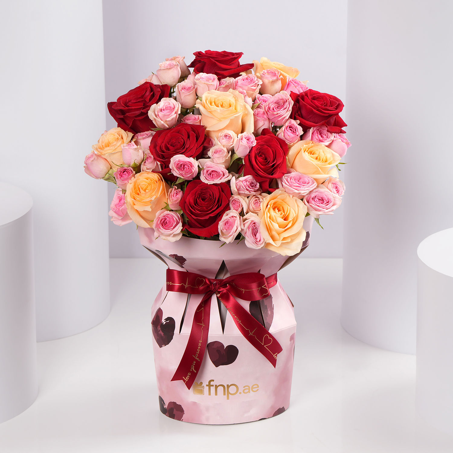 Order Mixed Rose Valentine Floral Box Online | Same-Day Delivery UAE ...