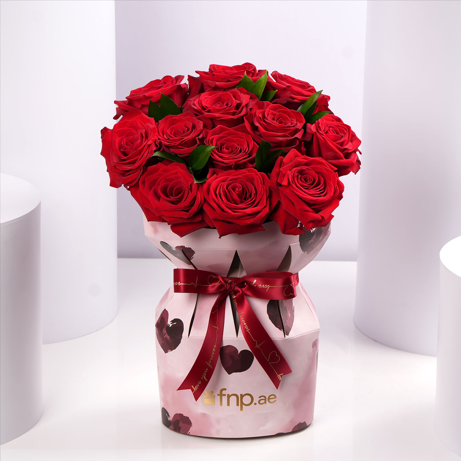 Order Valentine 12 Pure Romance Roses Online | Same-Day Delivery UAE ...