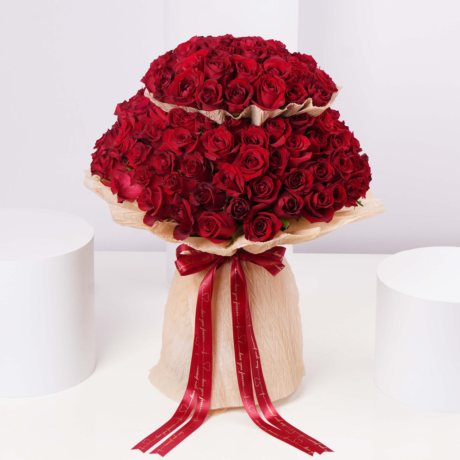 Order Valentine 200 Red Roses Bouquet Online | Same-Day Delivery UAE ...