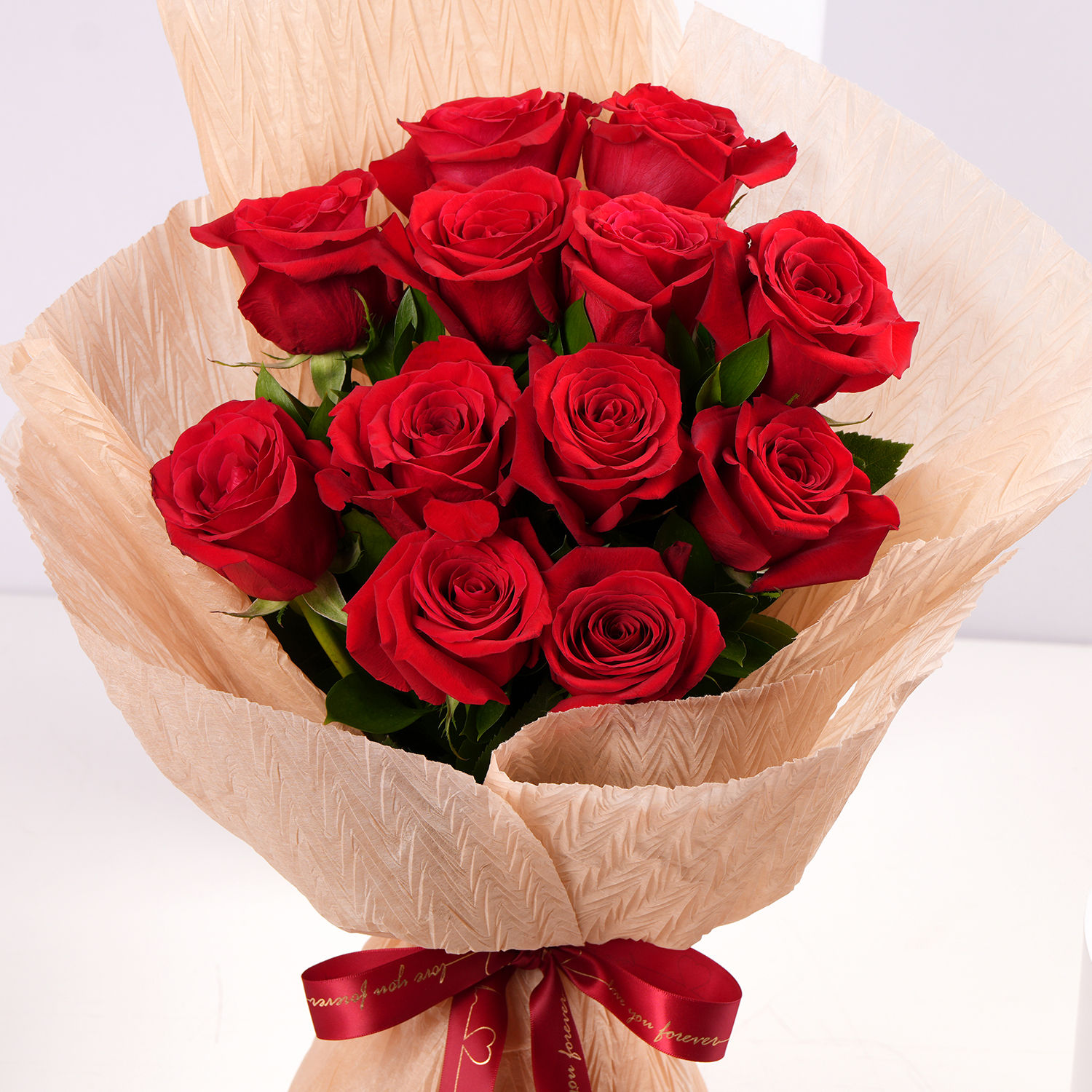Order Valentine 12 Red Roses Bouquet Online | Same-Day Delivery UAE ...