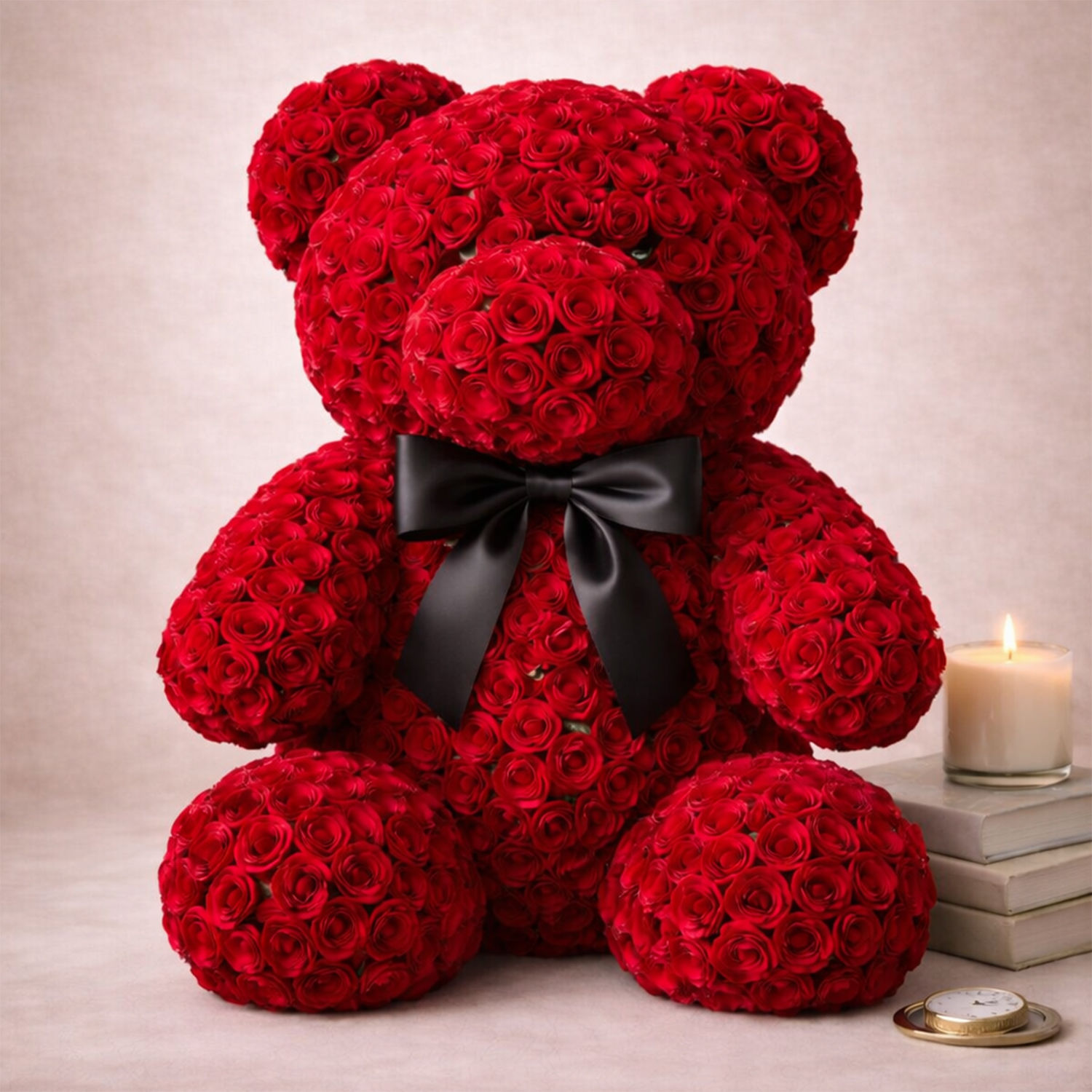 Order Valentines 1800 Red Roses Teddy Bear Arrangement Online | Same ...